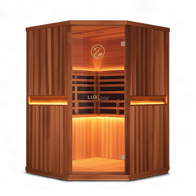 D-Lux 3 Person Corner Infrared Sauna - LuxSauna